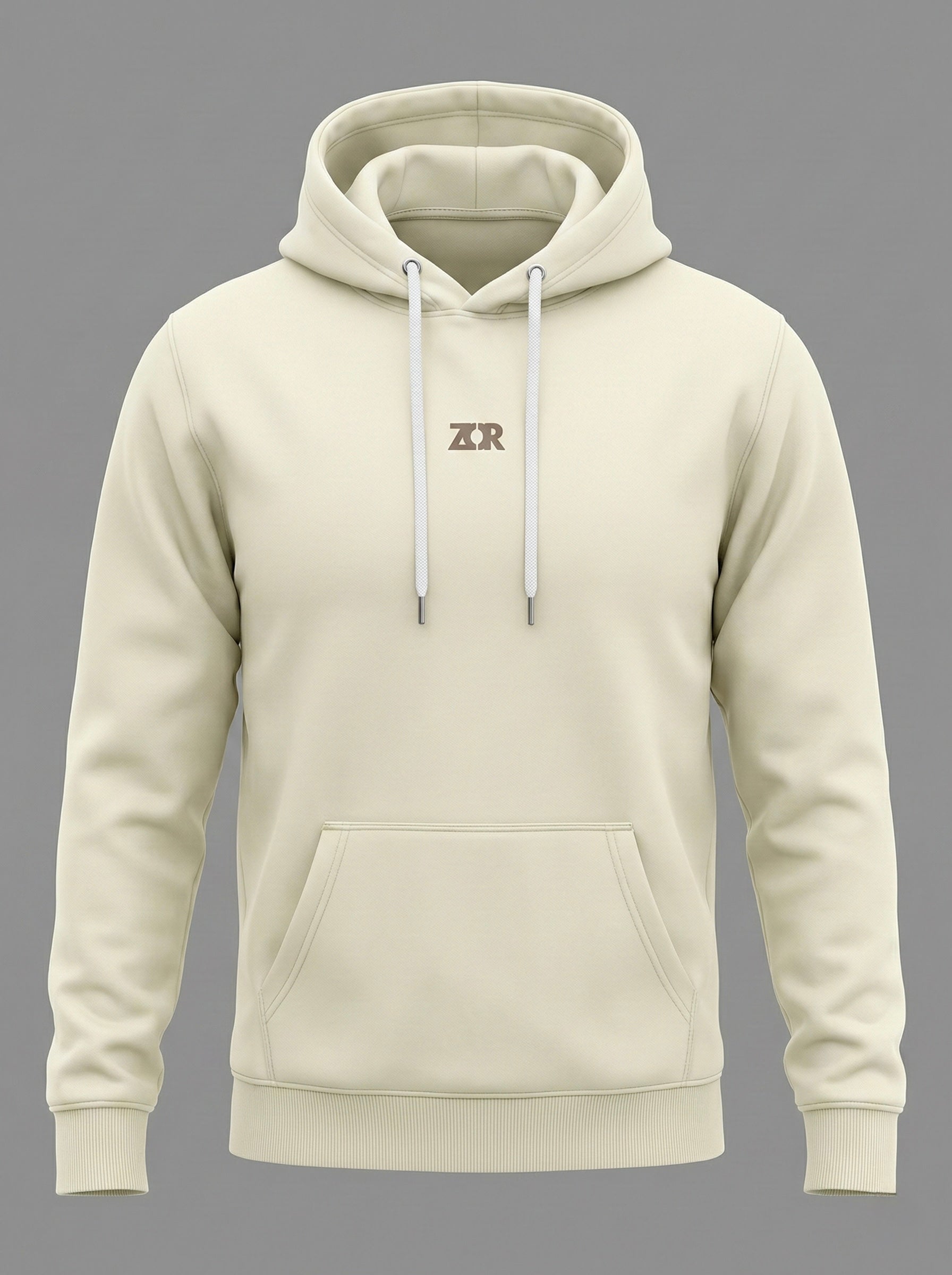 ZOR Signature Heavyweight Training Hoodie - Cream – ZOR Activewear